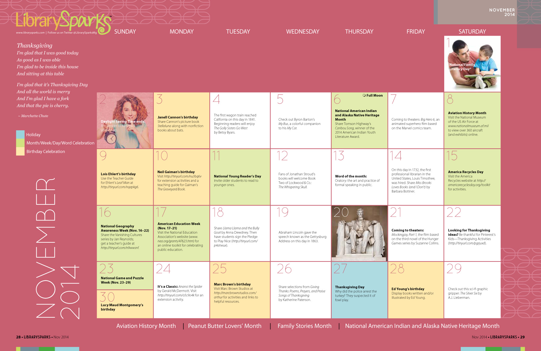 Kids Activities & More for November