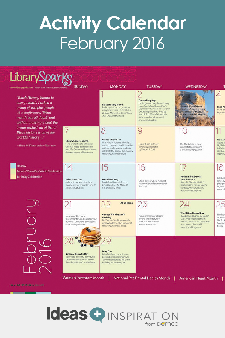 February Activities for Schools & Libraries