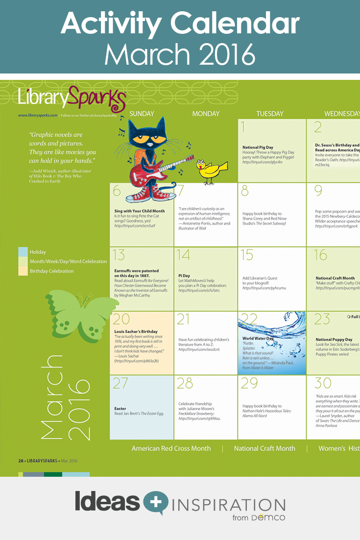 March Activities for Schools & Libraries