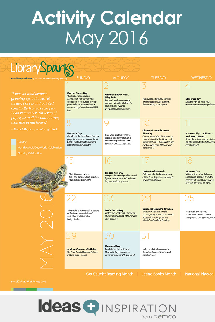 May Activities for Schools & Libraries