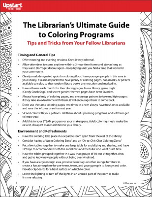 The Librarian’s Ultimate Guide to Coloring Programs