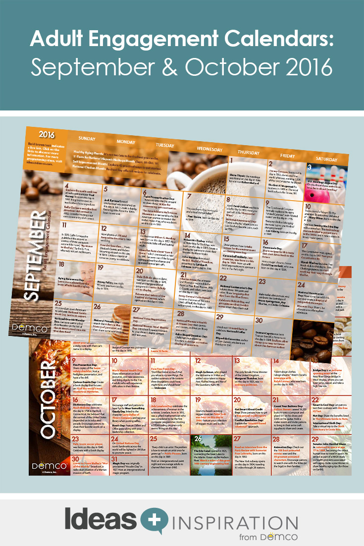 Adult Library Programs: September & October 2016