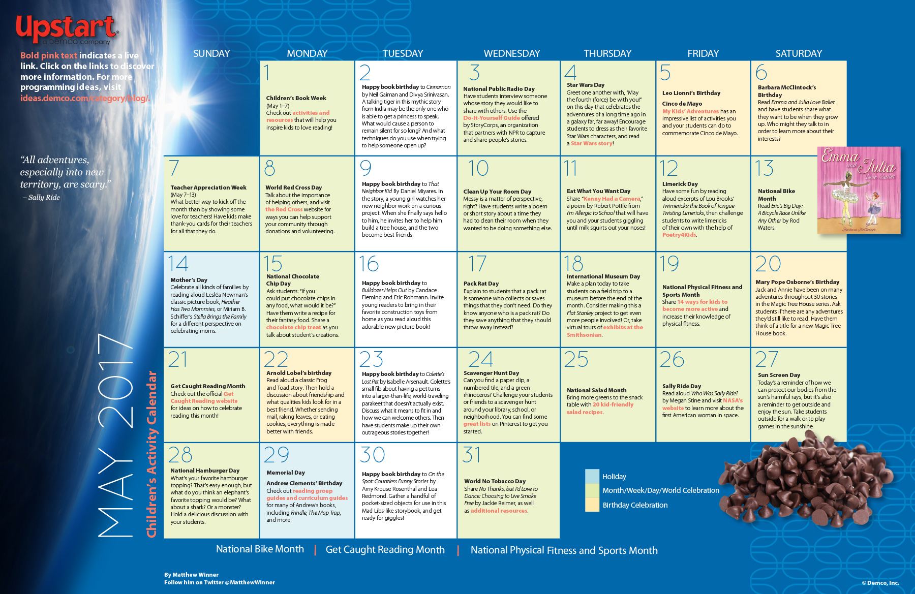 Children’s Activity Calendar: May 2017