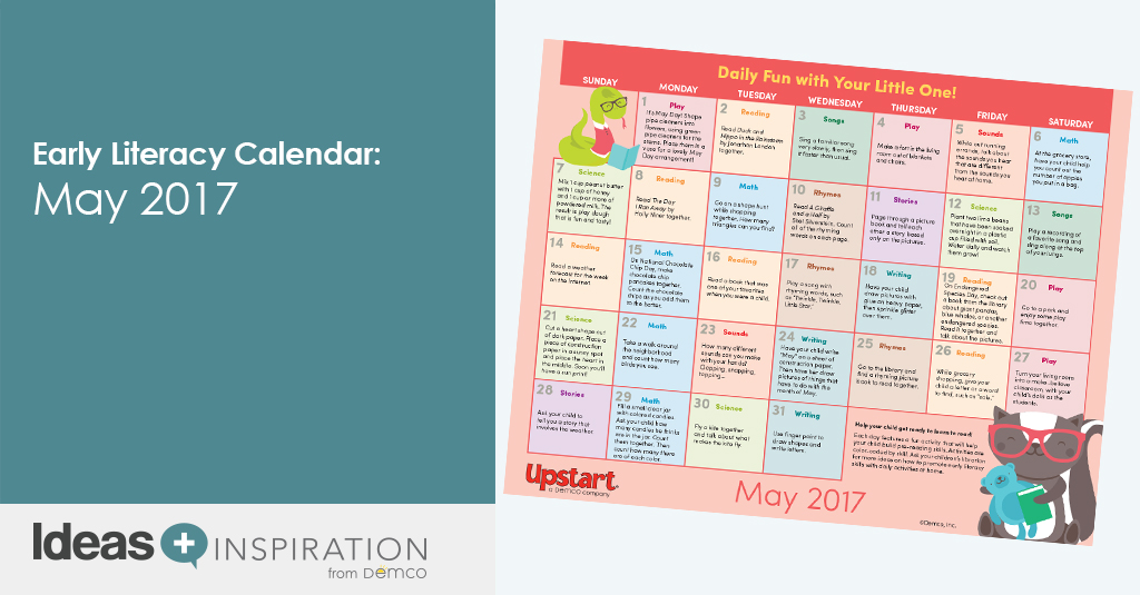 Early Literacy Activity Calendar: May 2017