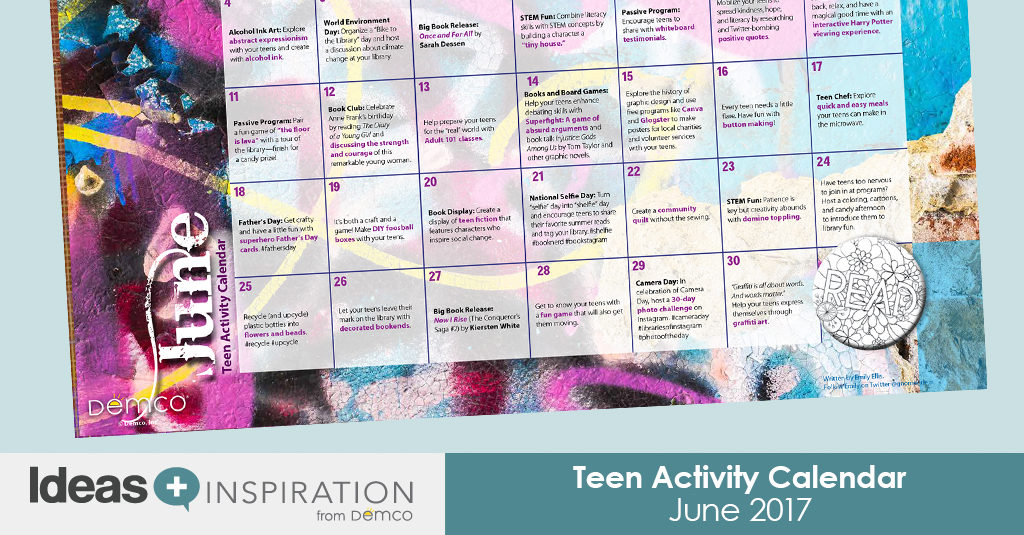 Teen Activity Calendar: June 2017