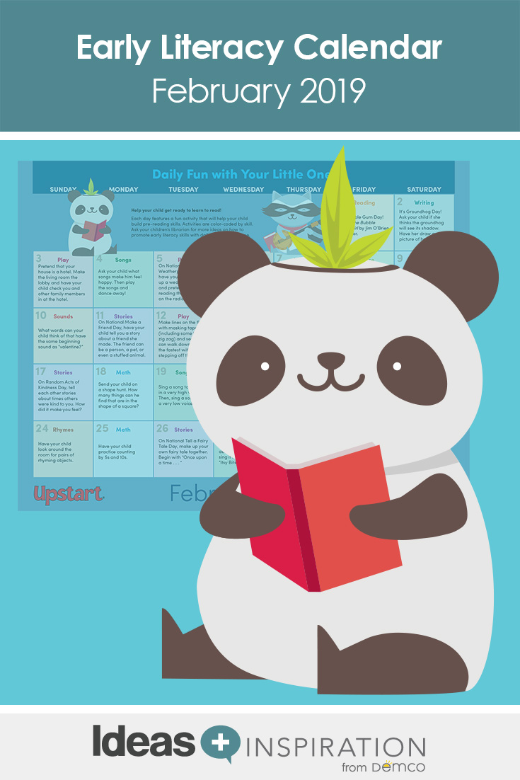 Early Literacy Activities Calendar — February 2019