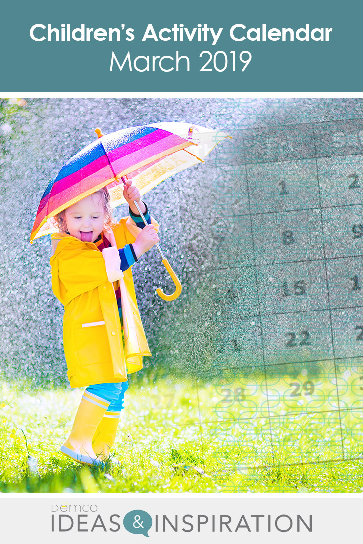 Children's Activity Calendar for Your Library: March 2019