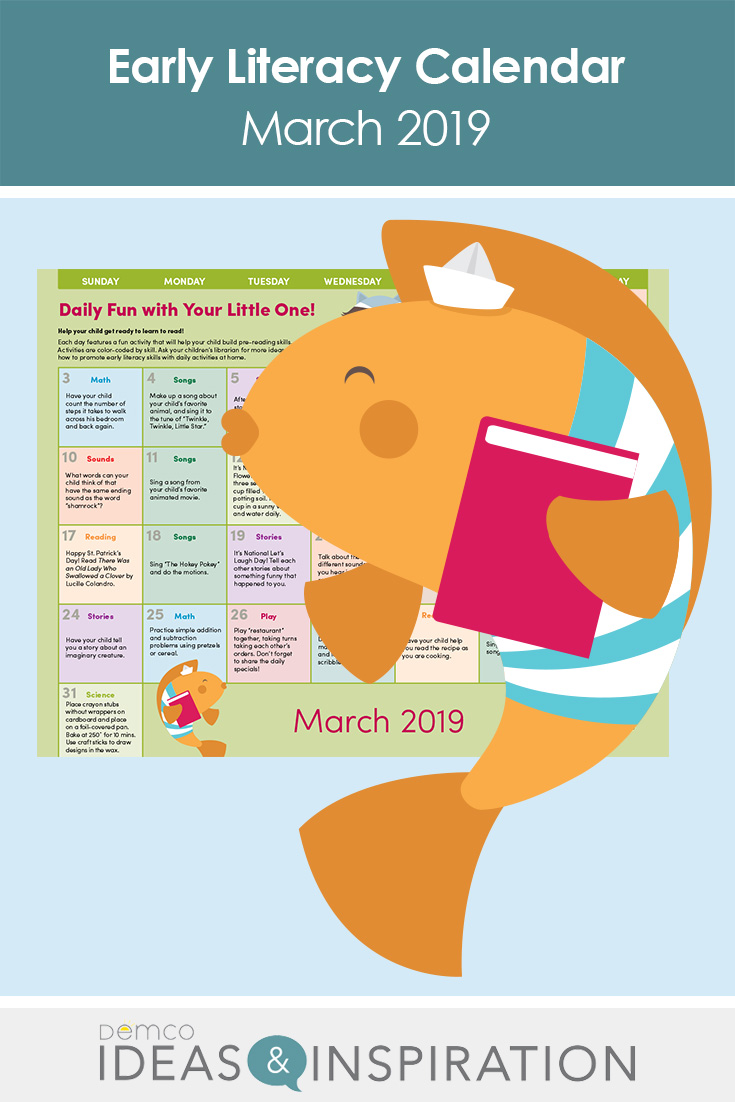 Early Literacy Activities Calendar for Your Library — March 2019