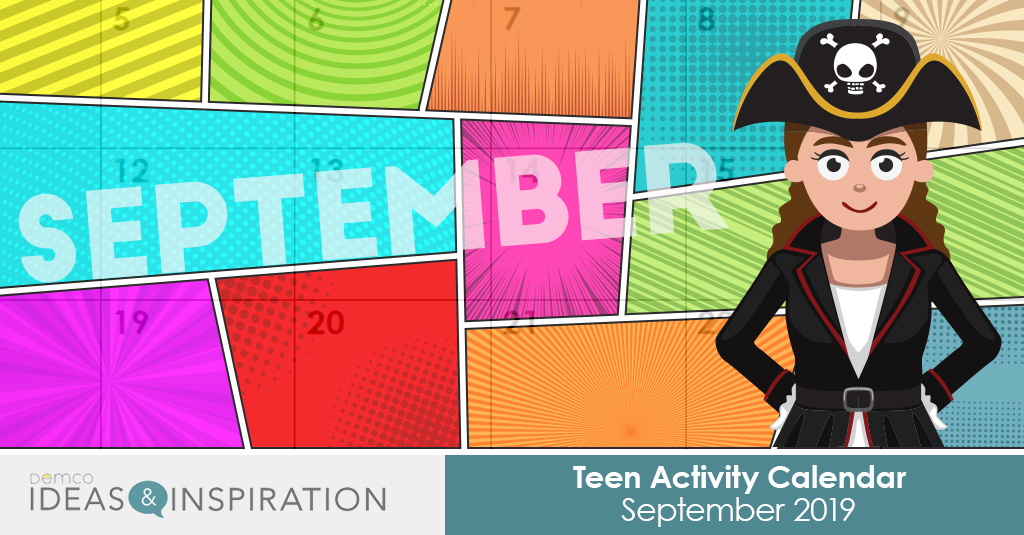Teen Library Program Ideas Calendar — September 2019