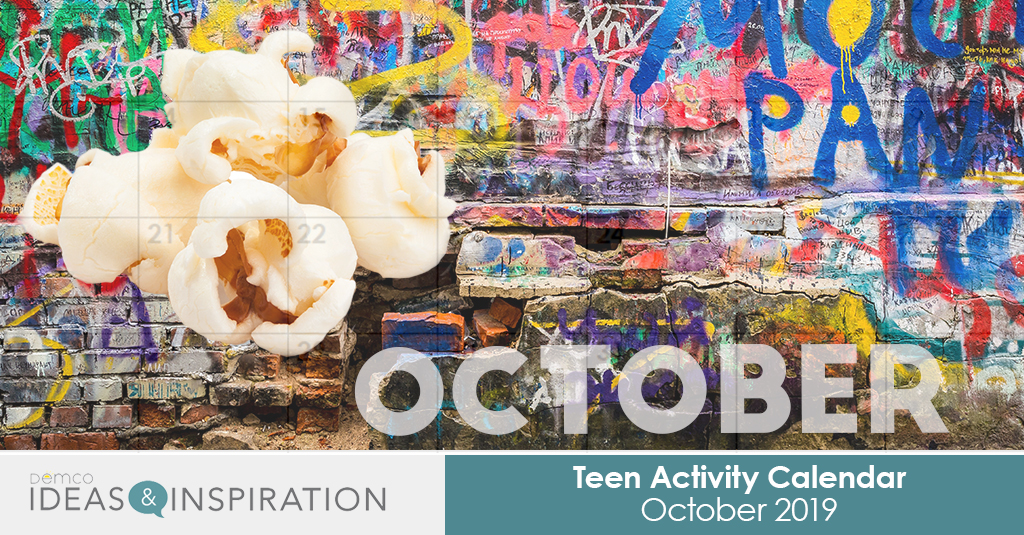 Teen Library Program Ideas Calendar — October 2019
