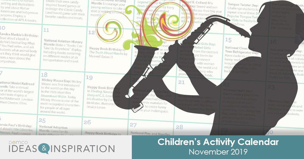 Children's Activity Calendar: November 2019
