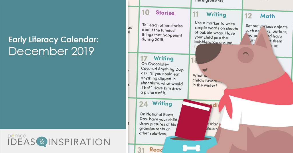 Early Literacy Activities Calendar: December 2019