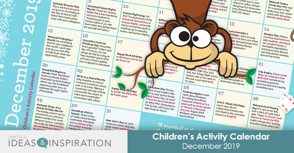 Children’s Programming Activity Calendar: December 2019