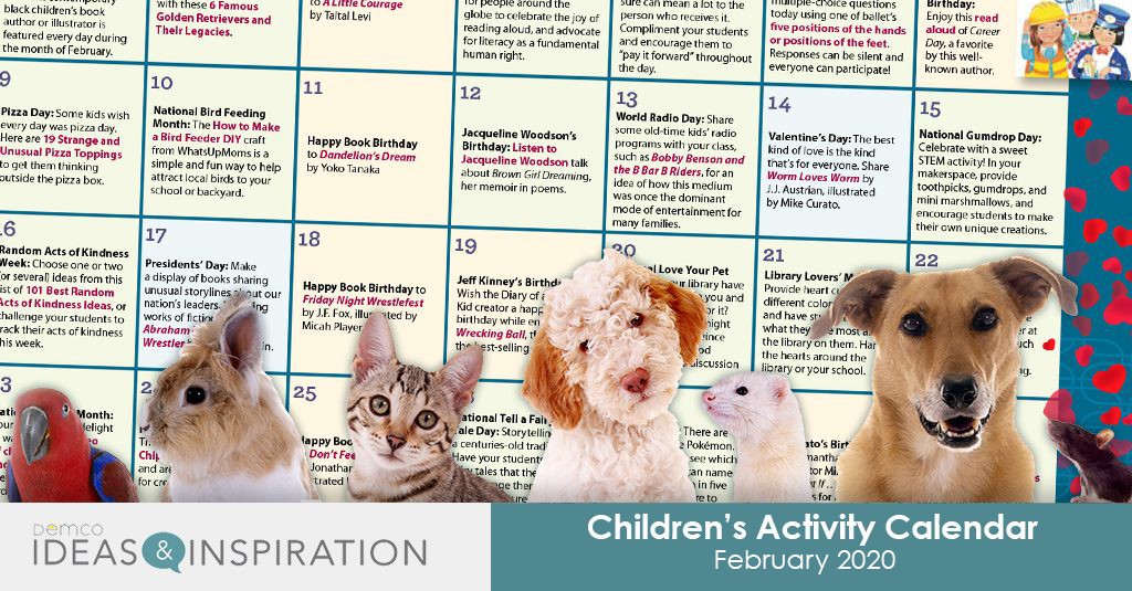 Children’s Programming Activity Calendar: February 2020