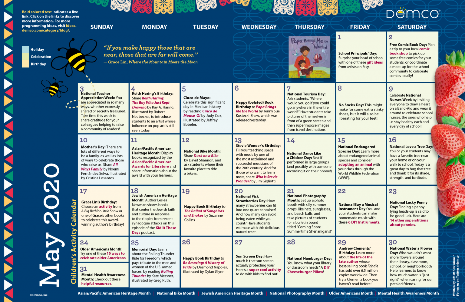 Children's Programming Activity Calendar: May 2020