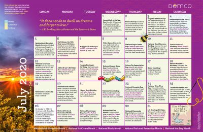 Children’s Programming Activity Calendar July 2020