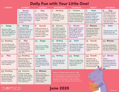 Early Literacy Activities — June 2020: Activities, Books, and More!