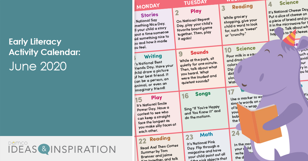 Early Literacy Activities — June 2020: Activities, Books, and More!