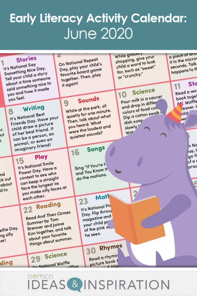 Early Literacy Activities — June 2020: Activities, Books, and More!