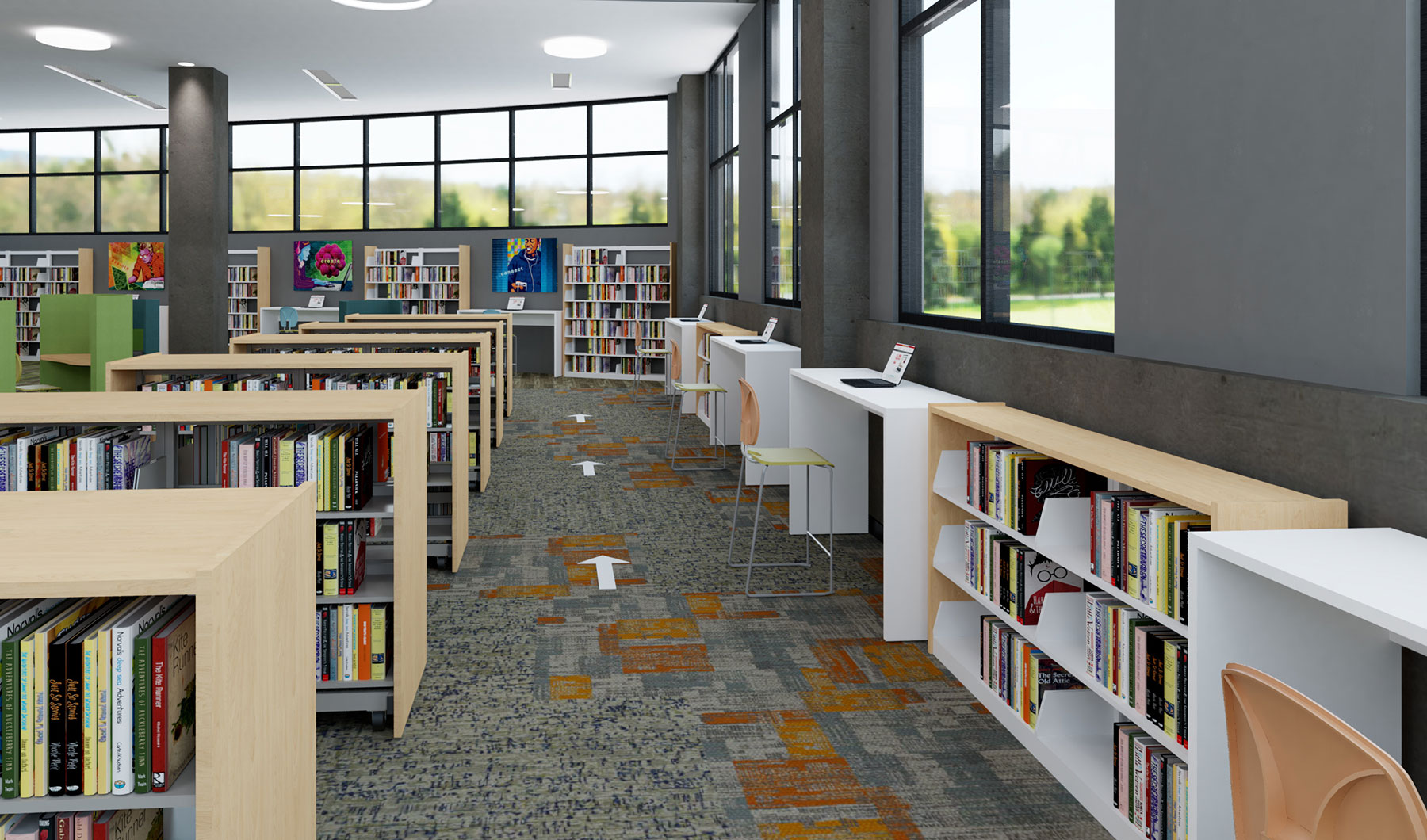 Idea Gallery: Public Library Designed for Social Distancing