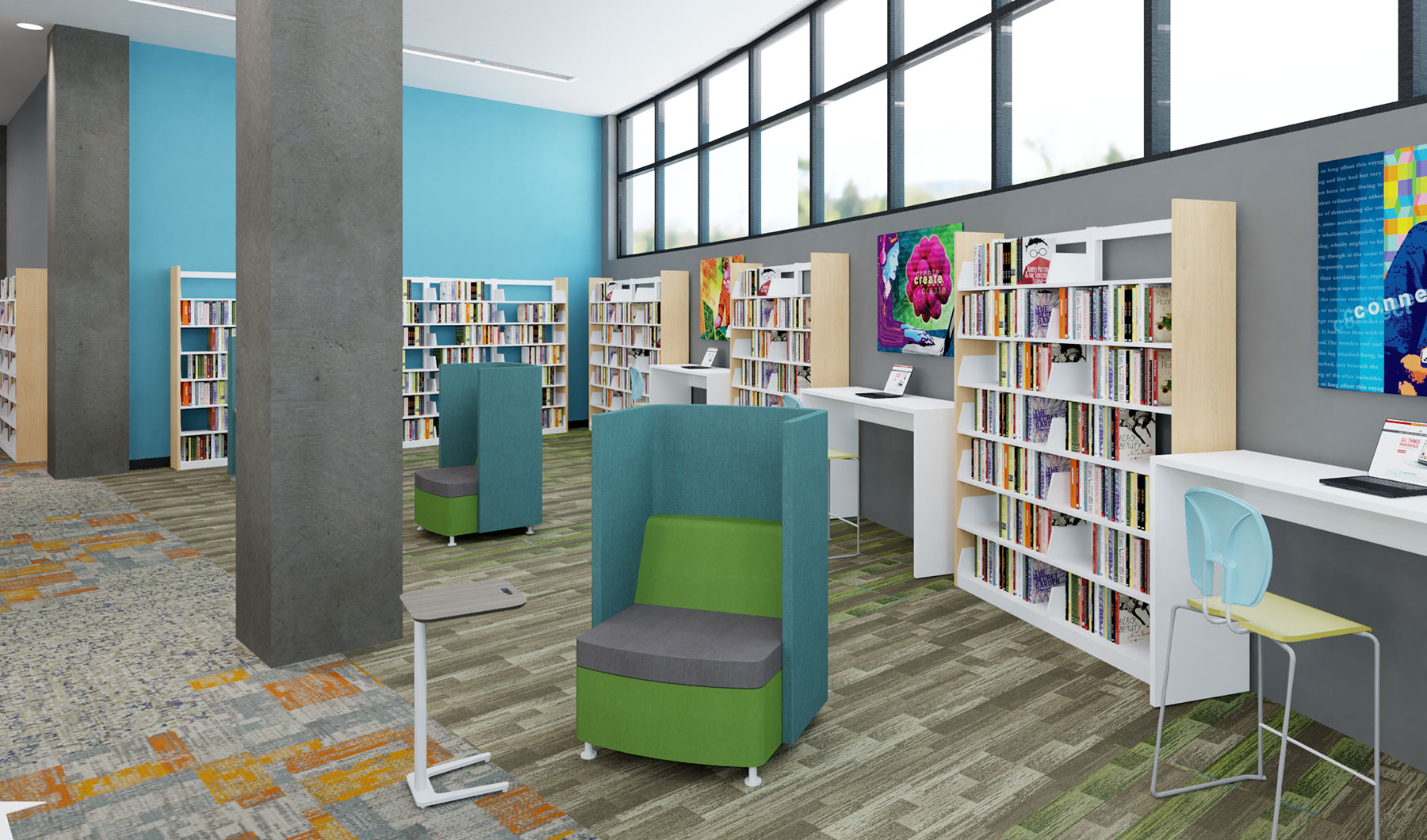 Idea Gallery: Public Library Designed for Social Distancing