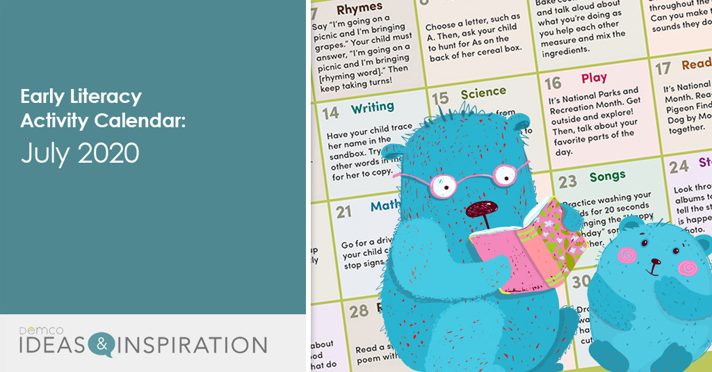 Early Literacy Activities — July 2020: Activities, Books, and More!