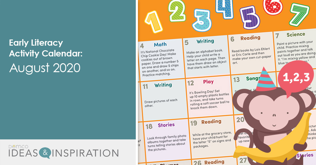 Early Literacy Activities — August 2020: Activities, Books, and More!