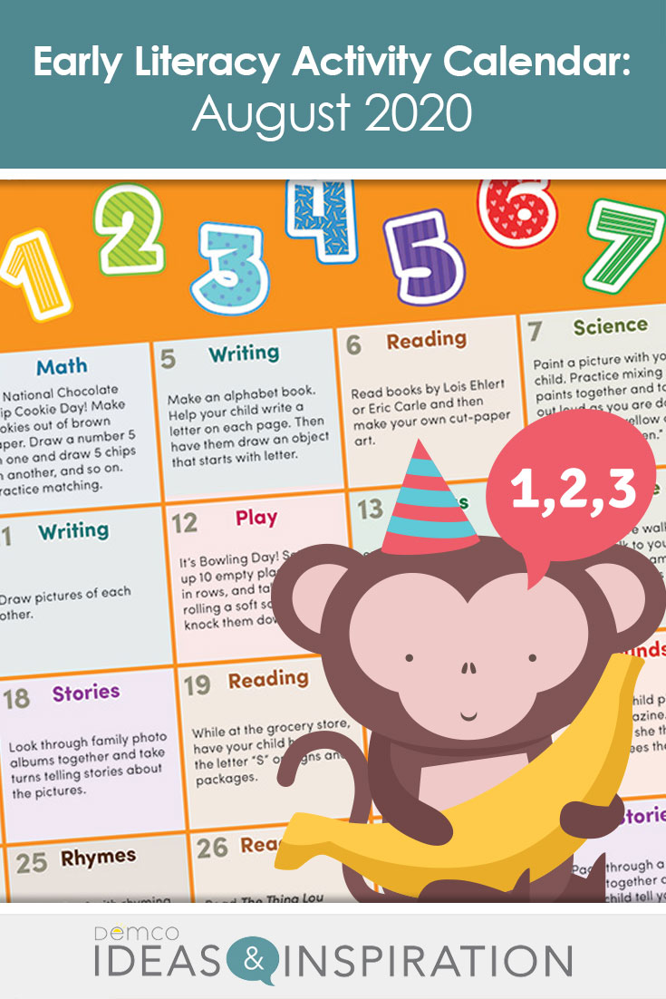 Early Literacy Activities — August 2020: Activities, Books, and More!