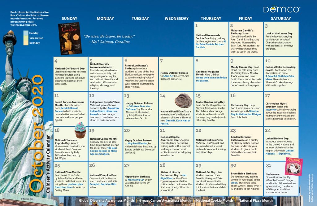 Activity Calendar Archives - Ideas & Inspiration from Demco