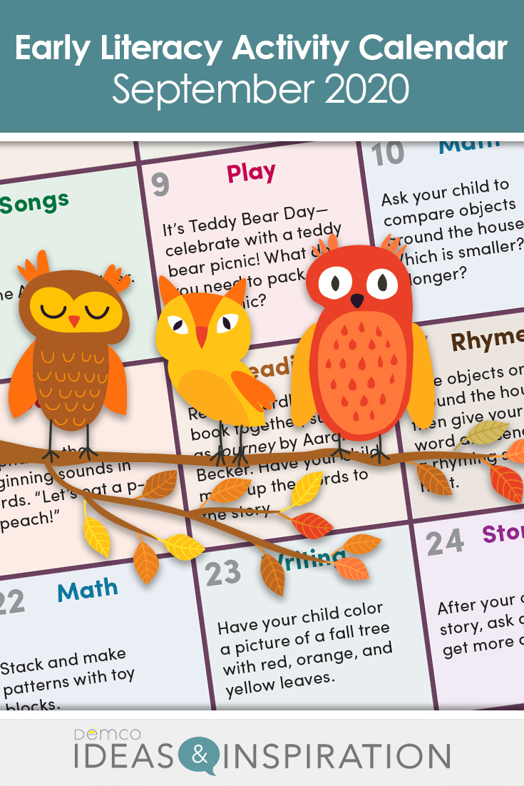 Early Literacy Activities — September 2020: Activities, Projects, and More!