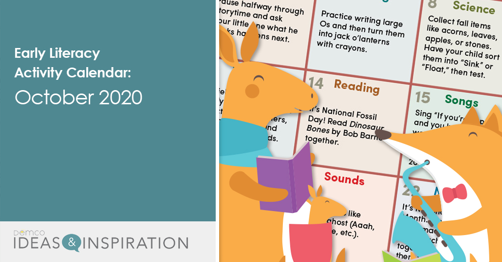 Early Literacy Activities — October 2020: Activities, Books, and More!