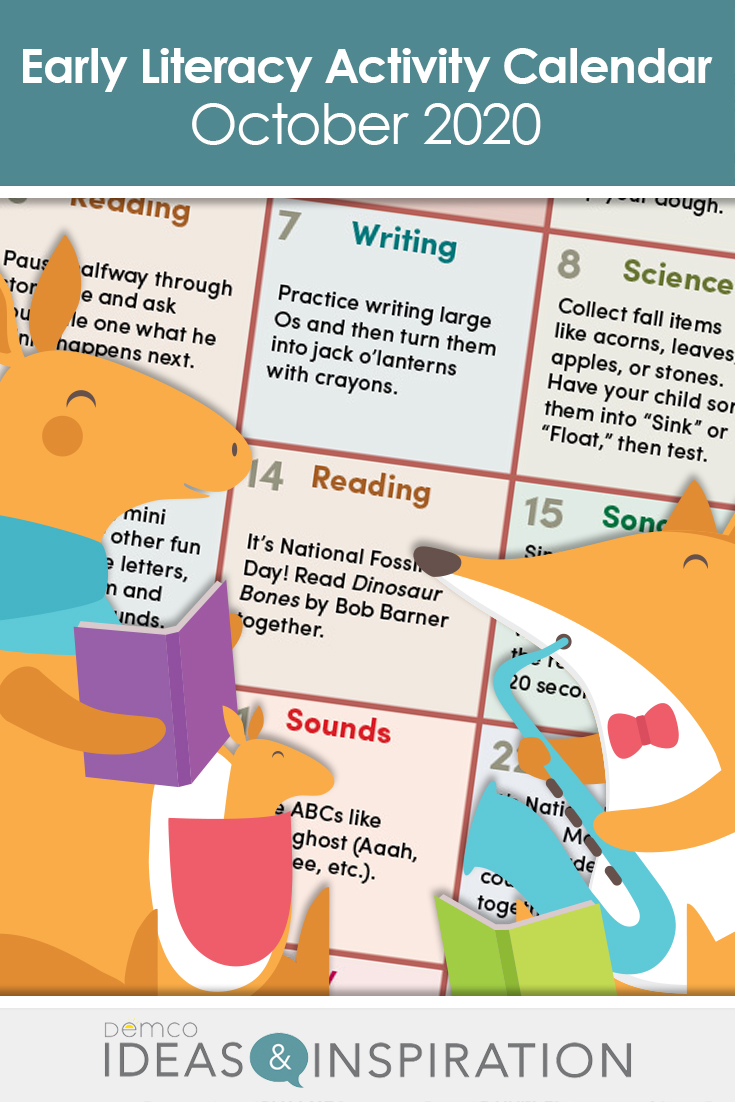 Early Literacy Activities — October 2020: Activities, Books, and More!