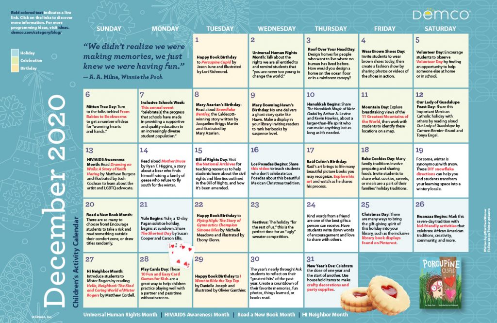 Activity Calendar Archives - Ideas & Inspiration from Demco
