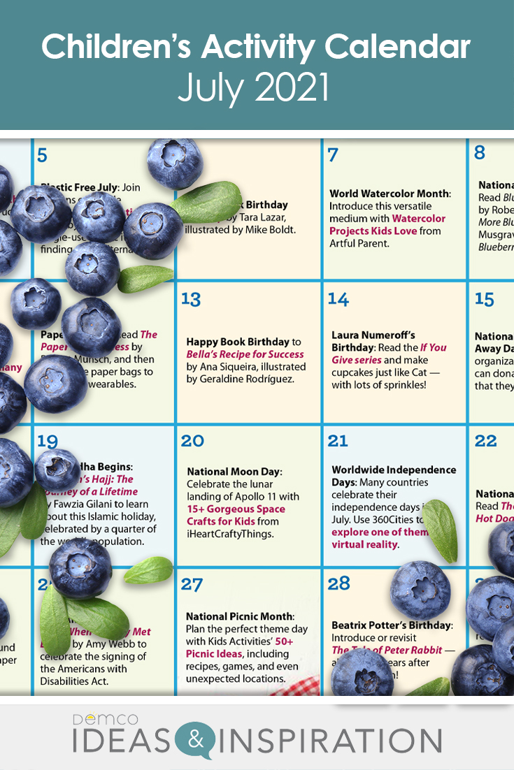 Children’s Programming Activity Calendar: July 2021
