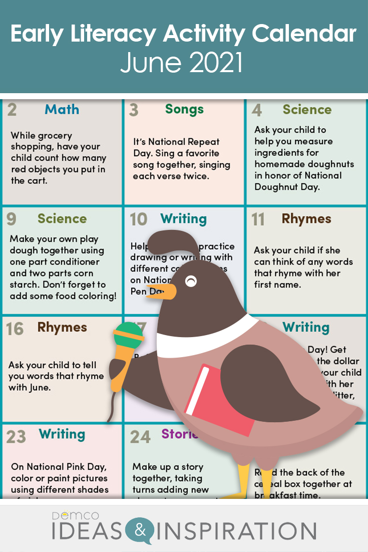 Early Literacy Activities — June 2021: Activities, Books, and More!