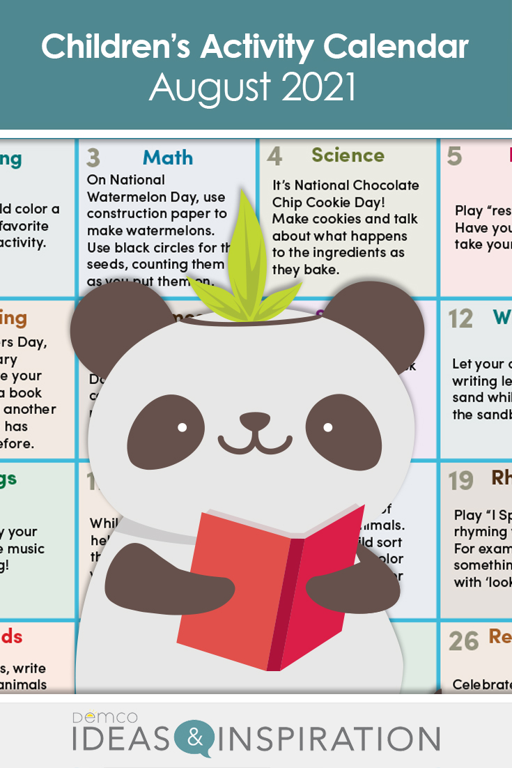 Early Literacy Activities — August 2021: Activities, Books, and More!