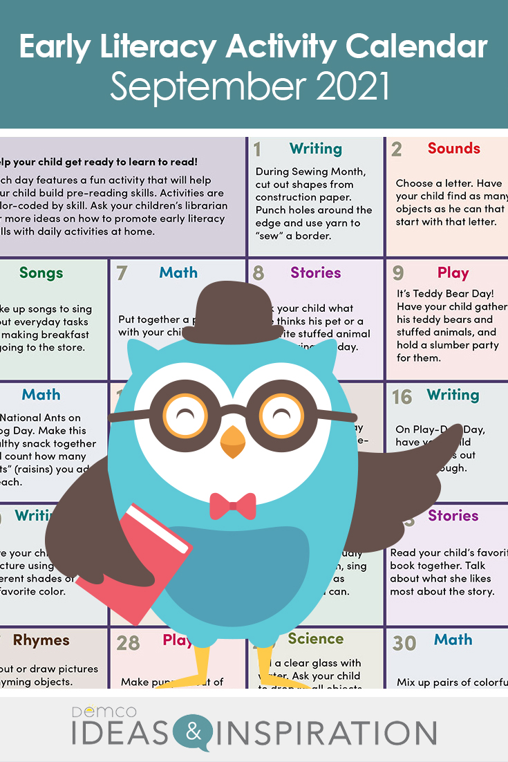 Early Literacy Activities — September 2021: Activities, Books, and More!
