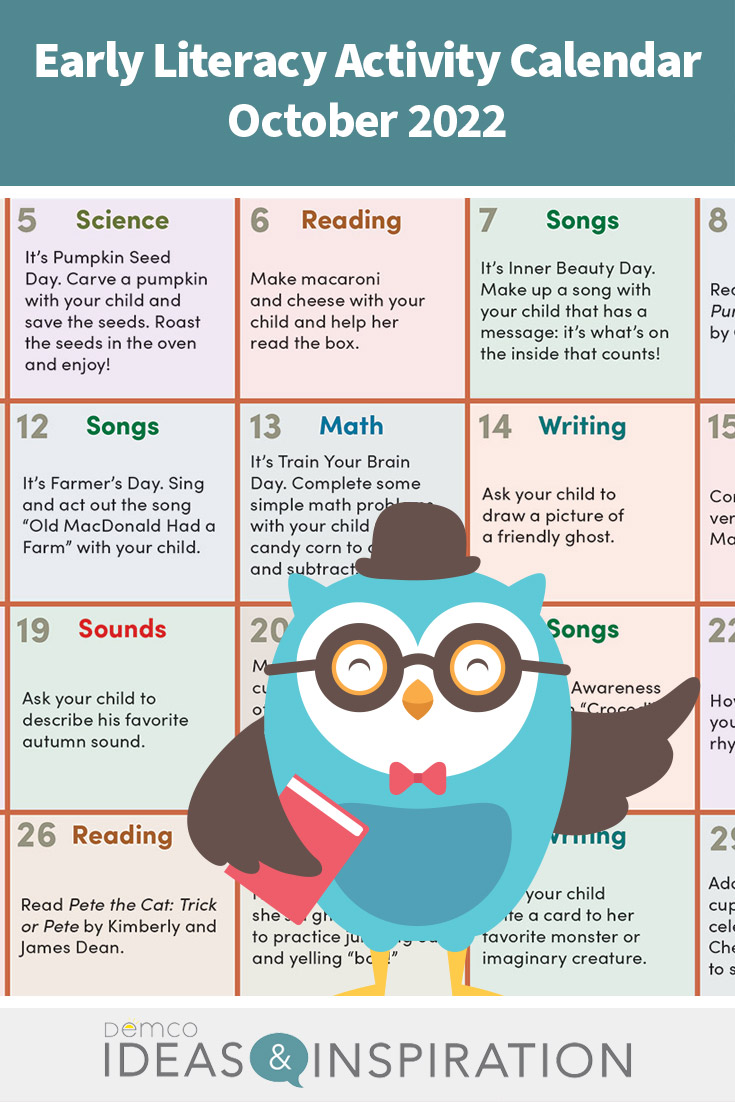 Early Literacy Activities — October 2022: Activities, Books, and More!