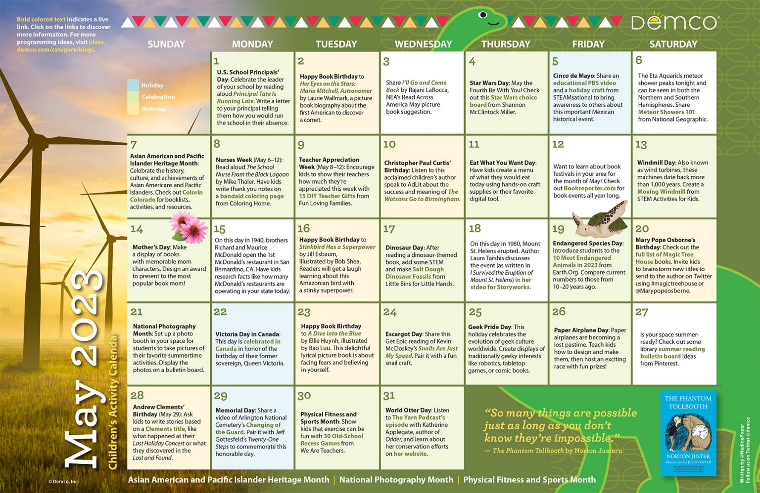 Children’s Activity Calendar: May 2023