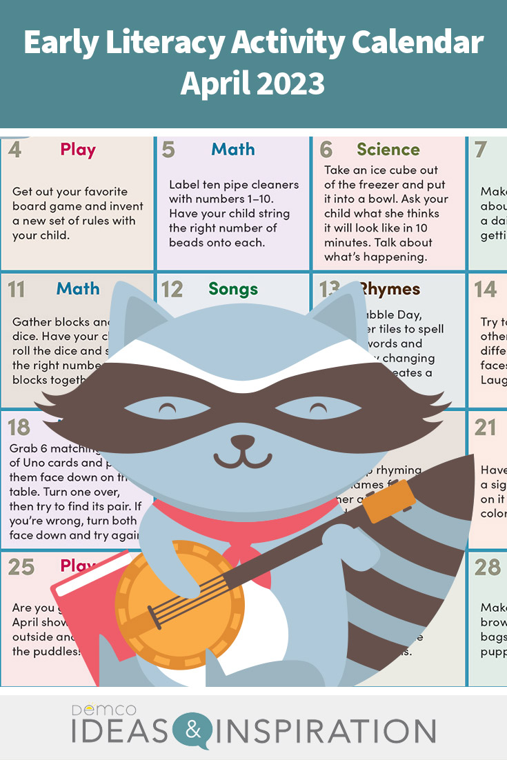 Early Literacy Activities — April 2023: Activities, Books, and More!