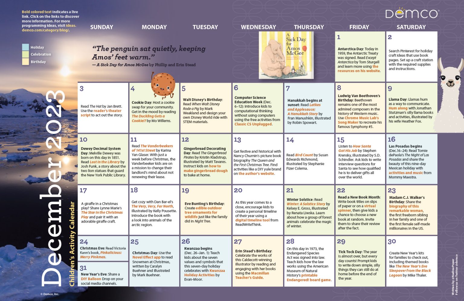 Children’s Activity Calendar: December 2023