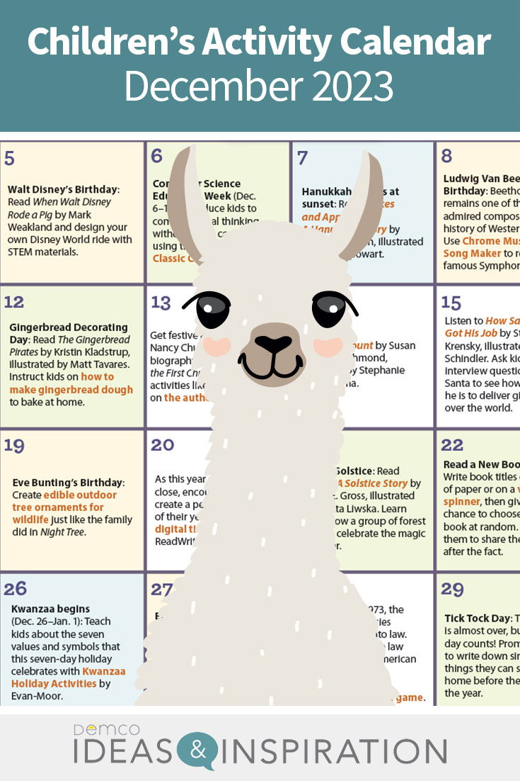 Children’s Activity Calendar: December 2023
