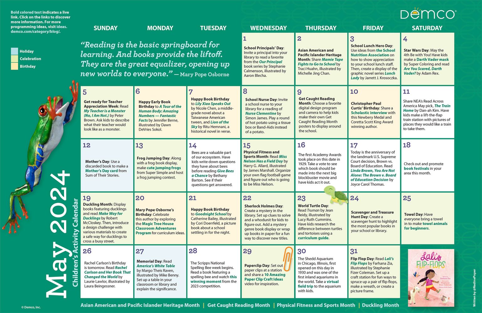 Children’s Activity Calendar: May 2024