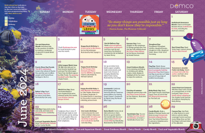 Children’s Activity Calendar: June 2024
