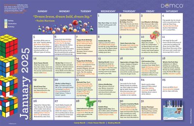 Children’s Activity Calendar: January 2025