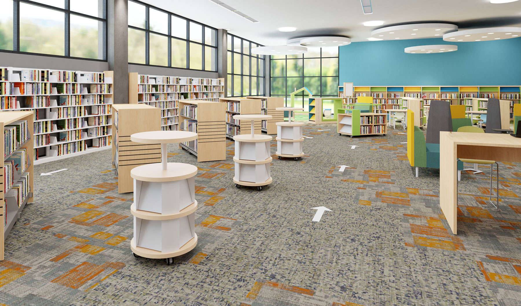 View These Social Distancing Public Library Designs
