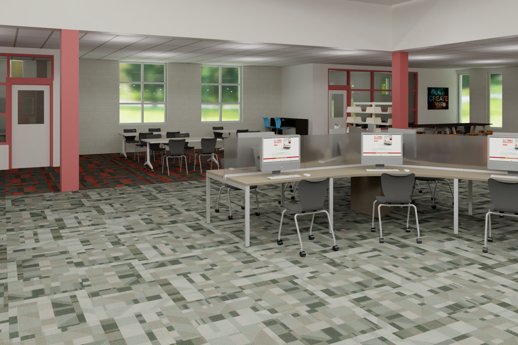 McAllen Public Library, TX - http://demcointeriors.com