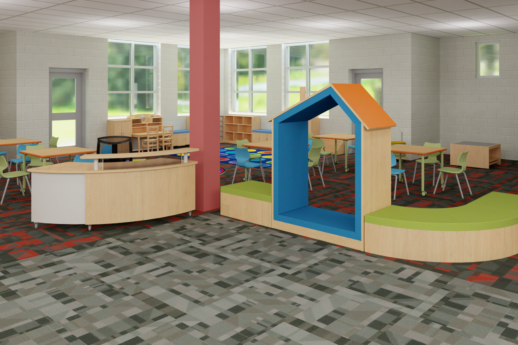 McAllen Public Library, TX - http://demcointeriors.com